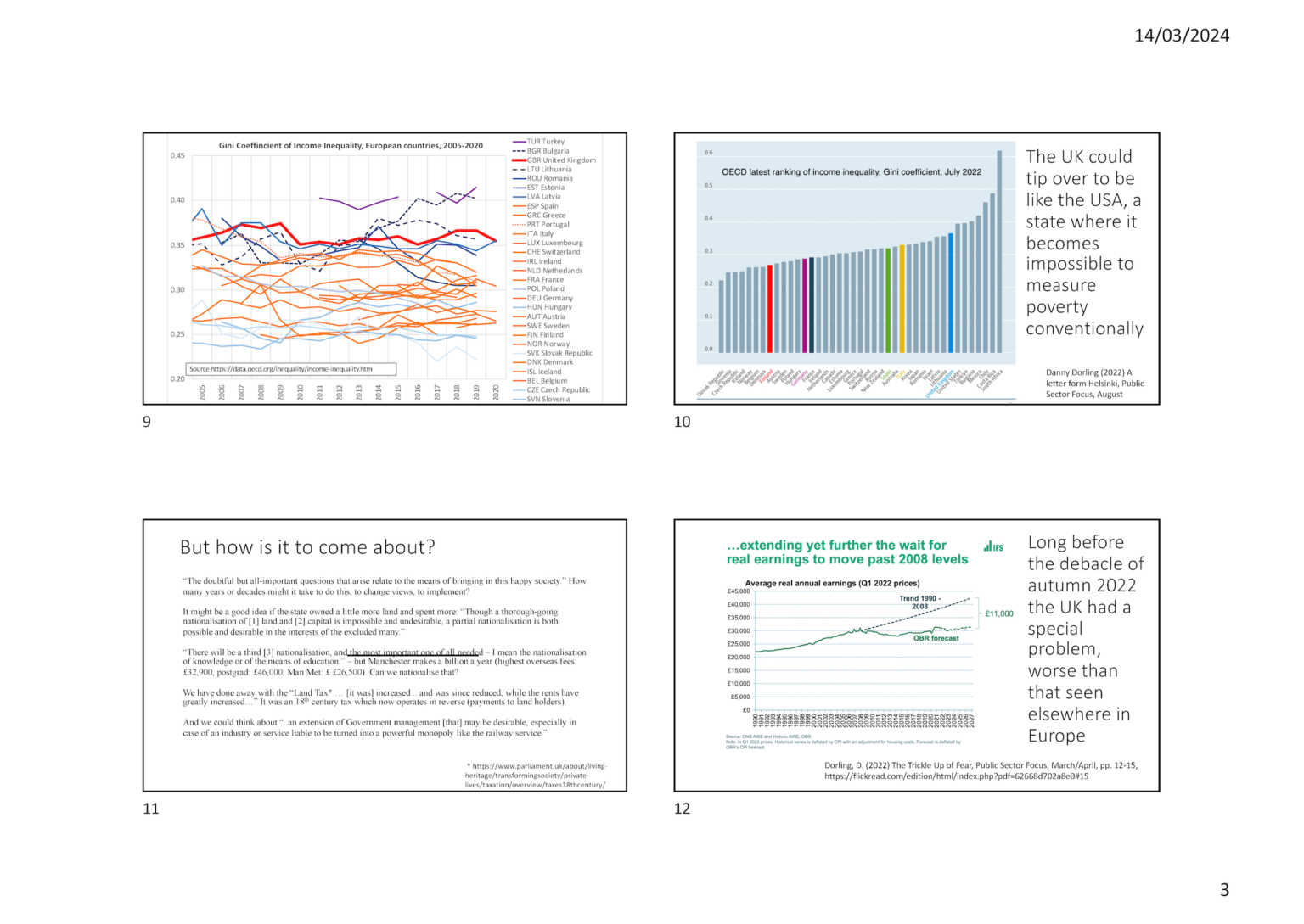 Inequality in the UK in terms of family incomes – implications for the ...